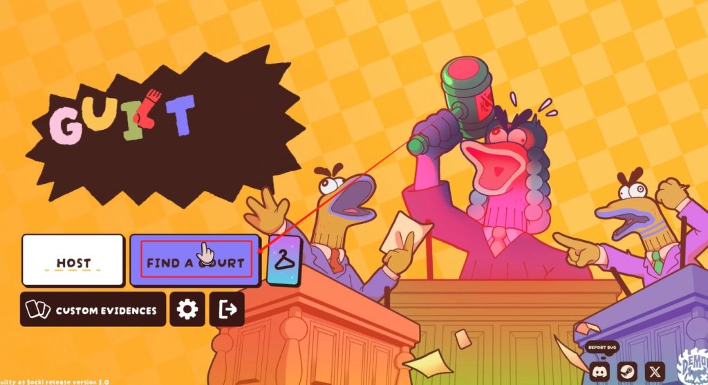 袜罪并罚（Guilty as Sock）游戏玩法与联机教程：和好友一起上演“袜子法庭” - GI加速器